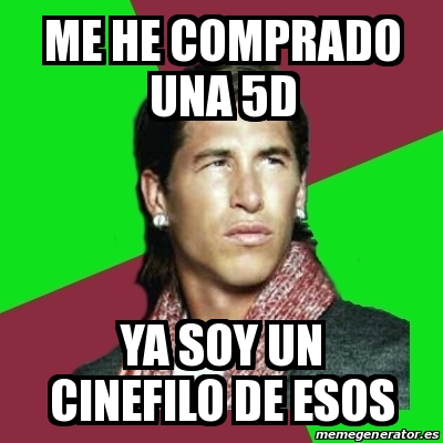 Meme Sergio Ramos - me he comprado una 5D ya soy un cinefilo de esos ...