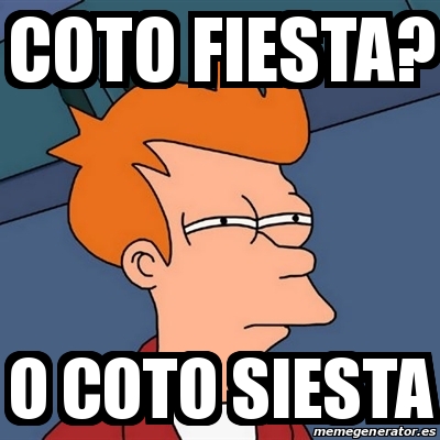 Meme Futurama Fry - coto fiesta? o coto siesta - 21205816
