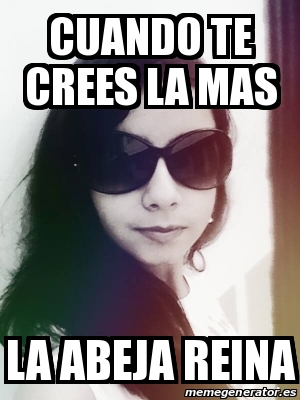 Meme Personalizado - cuando te crees la mas la abeja reina - 21367167