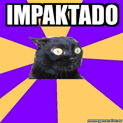 Meme Anxiety Cat - Impaktado - 21510921