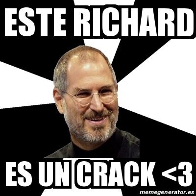 Meme Steve Jobs - Este richard es un crack