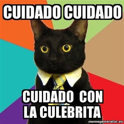 Meme Business Cat - cuidado cuidado cuidado con la culebrita - 21525368