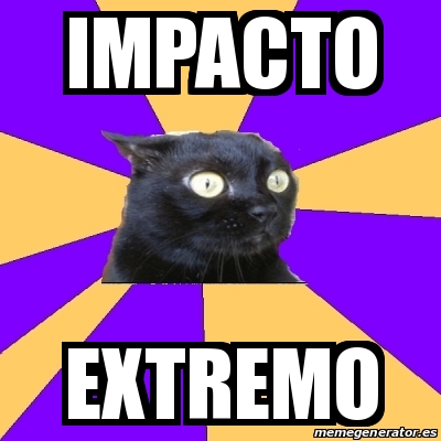 Meme Anxiety Cat - impacto extremo - 21597452