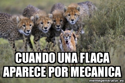 Meme Personalizado - cuando una flaca aparece por mecanica - 21841780