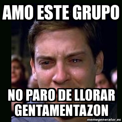 Meme crying peter parker - Amo este grupo no paro de llorar ...