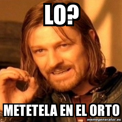 Meme Boromir - Lo? Metetela en el orto - 21905972