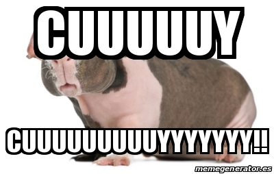 Meme Personalizado - Cuuuuuy cuuuuuuuuuyyyyyyy!! - 21937195