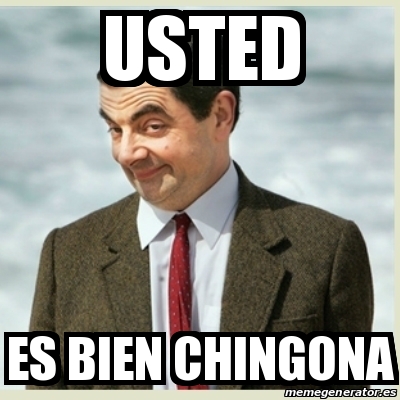 Meme Mr Bean - Usted Es bien chingona - 21987072