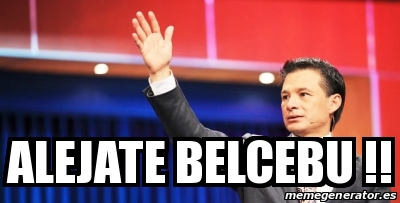 Meme Personalizado - Alejate belcebu !! - 21990333