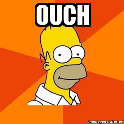Meme Homer - OUCH - 22172482