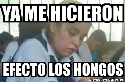 Meme Personalizado - ya me hicieron efecto los hongos - 22185174