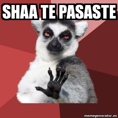 Meme Chill Out Lemur - shaa te pasaste - 22026471
