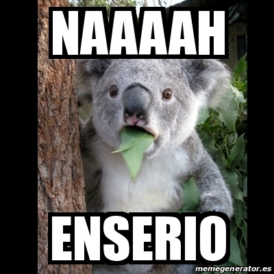 Meme Koala - naaaah enserio - 22037438