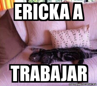 Meme Personalizado - Ericka a Trabajar - 22377769