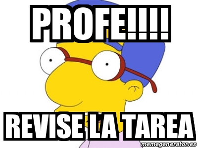 Meme Personalizado - PROFE!!!! revise la tarea - 22419436