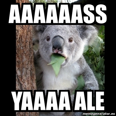 Meme Koala - Aaaaaass Yaaaa Ale - 22423563