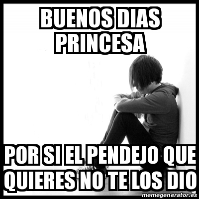 Meme First World Problems - Buenos dias princesa Por si el pendejo que ...