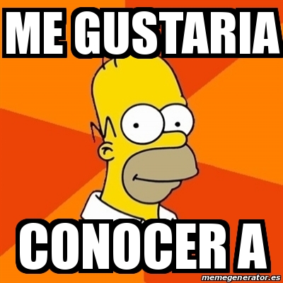 Meme Homer - ME GUSTARIA CONOCER A - 22534151