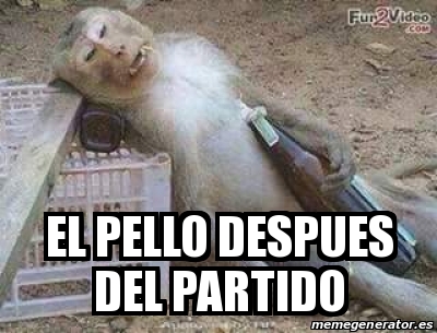 Meme Personalizado - el pello despues del partido - 22572942