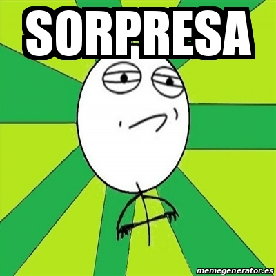 Meme Challenge Accepted - sorpresa - 22594843