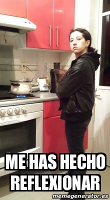 Meme Personalizado - ME HAS HECHO REFLEXIONAR - 22811754