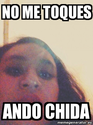 Meme Personalizado - No me toques Ando chida - 22093524