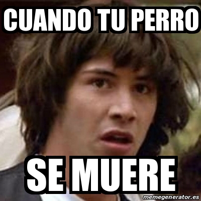 Meme Keanu Reeves - CUANDO TU PERRO SE MUERE - 22915773