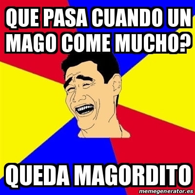 Meme Yao Ming - que pasa cuando un mago come mucho? queda magordito ...