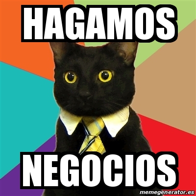 Meme Business Cat - Hagamos Negocios - 22992906