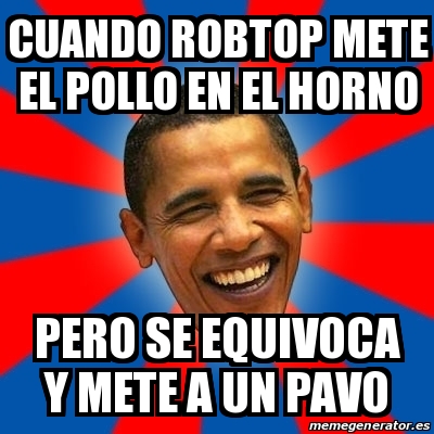 Meme Obama - cuando robtop mete el pollo en el horno pero se equivoca y ...