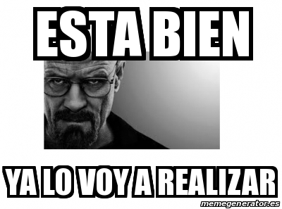 Meme Personalizado - ESTA BIEN YA LO VOY A REALIZAR - 23209184