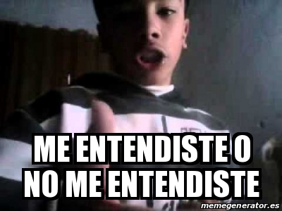 Meme Personalizado - Me entendiste o no me entendiste - 23349827
