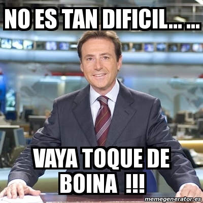 Meme Matias Prats - no es tan dificil... ... vaya toque de boina ...