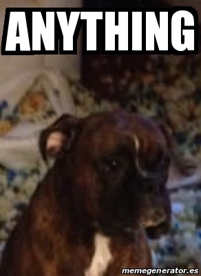 Meme Personalizado - anything - 23431414