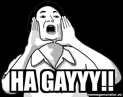 Meme Personalizado - HA GAYYY!! - 23054011