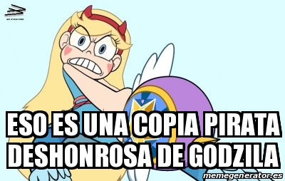 Meme Personalizado - Eso es una copia pirata deshonrosa de godzila ...