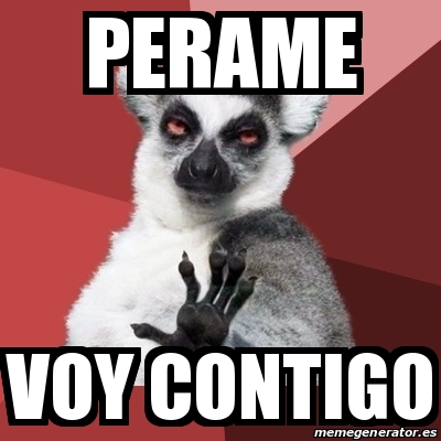 Meme Chill Out Lemur - perame voy contigo - 23672042