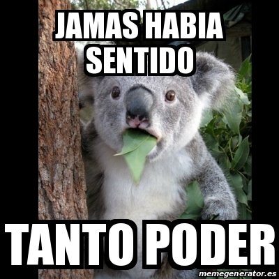 Meme Koala - jamas habia sentido tanto poder - 23739853