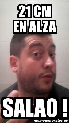 Meme Personalizado - 21 cm en alza Salao ! - 23813209