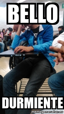 Meme Personalizado - bello durmiente - 23836329