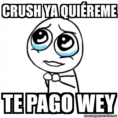 Meme Por favor - Crush ya quiÃ©reme Te pago wey - 24100033