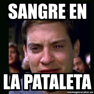 Meme crying peter parker - Sangre en La pataleta - 24179717