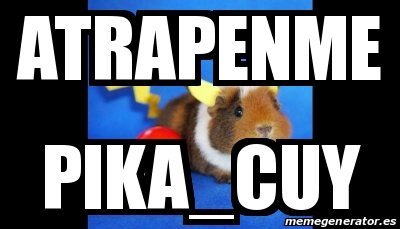 Meme Personalizado - atrapenme pika_cuy - 24180974