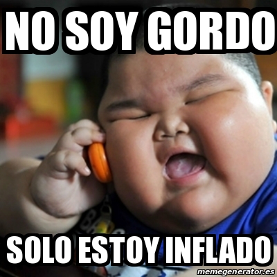 Meme fat chinese kid - no soy gordo solo estoy inflado - 24212554