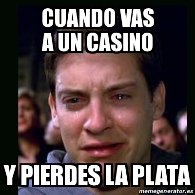 Meme crying peter parker - cuando vas a un casino y pierdes la plata ...