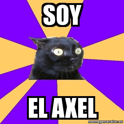 Meme Anxiety Cat - soy el axel - 24237244