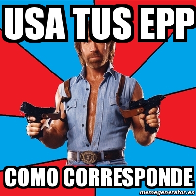 Meme Chuck Norris - usa tus epp como corresponde - 24048615