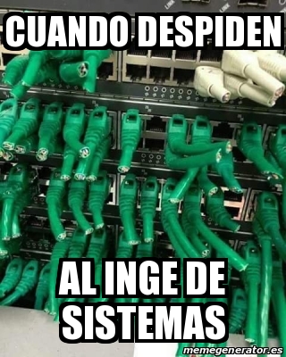 Meme Personalizado - CUANDO DESPIDEN AL INGE DE SISTEMAS - 24432572