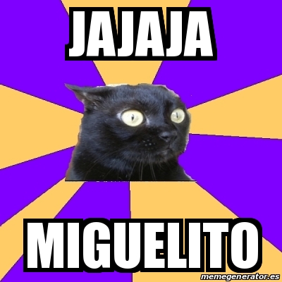 Meme Anxiety Cat - jajaja miguelito - 24433604