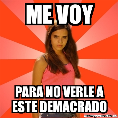 Meme Jealous Girl - me voy para no verle a este demacrado - 24443259